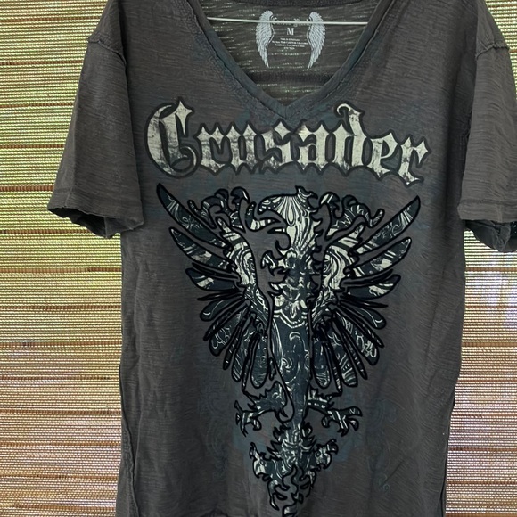 carbon black | Tops | Crusader Tee By Carbon Black Short Sleeve Outline ...